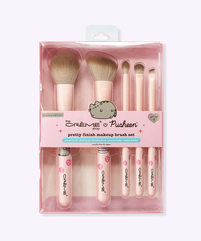 The Creme Shop x Pusheen 5 pc Makeup Brush Set