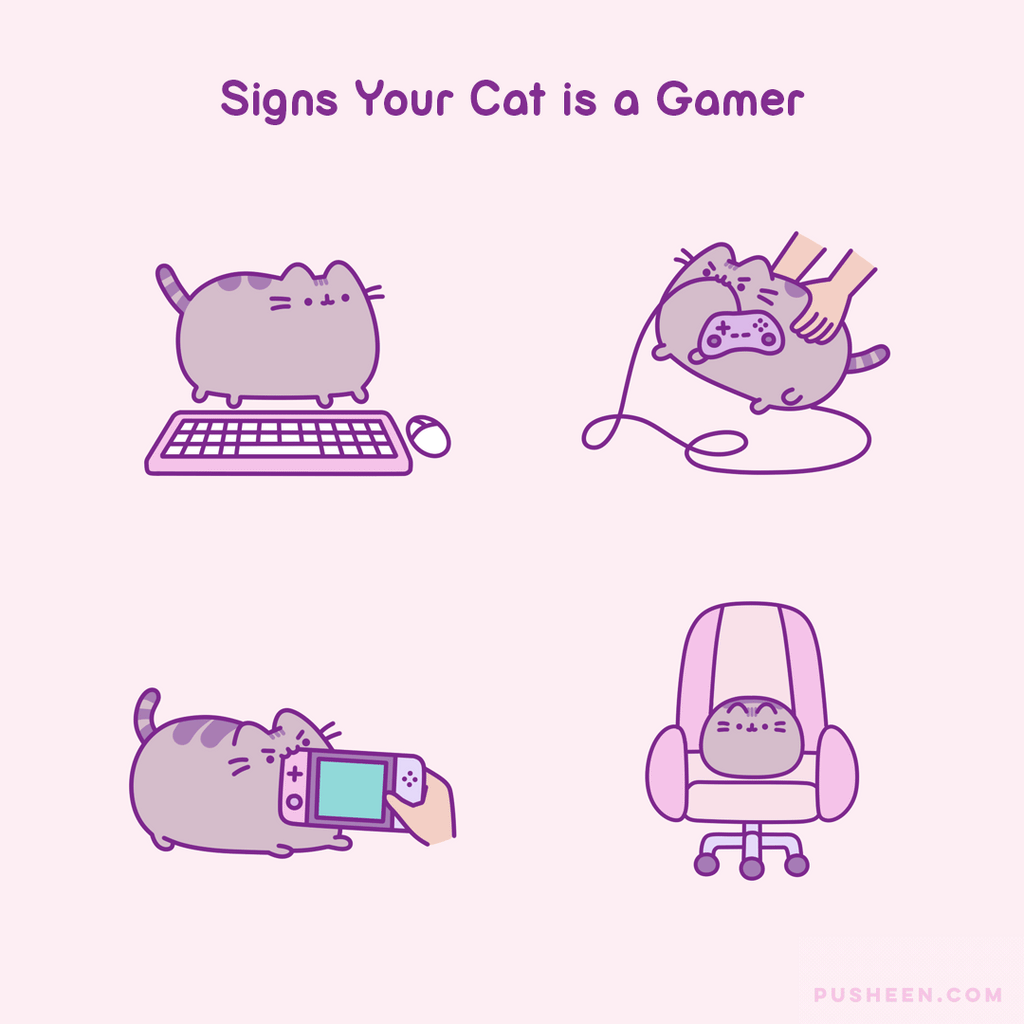 Signs Your Cat is a Gamer – Pusheen Shop