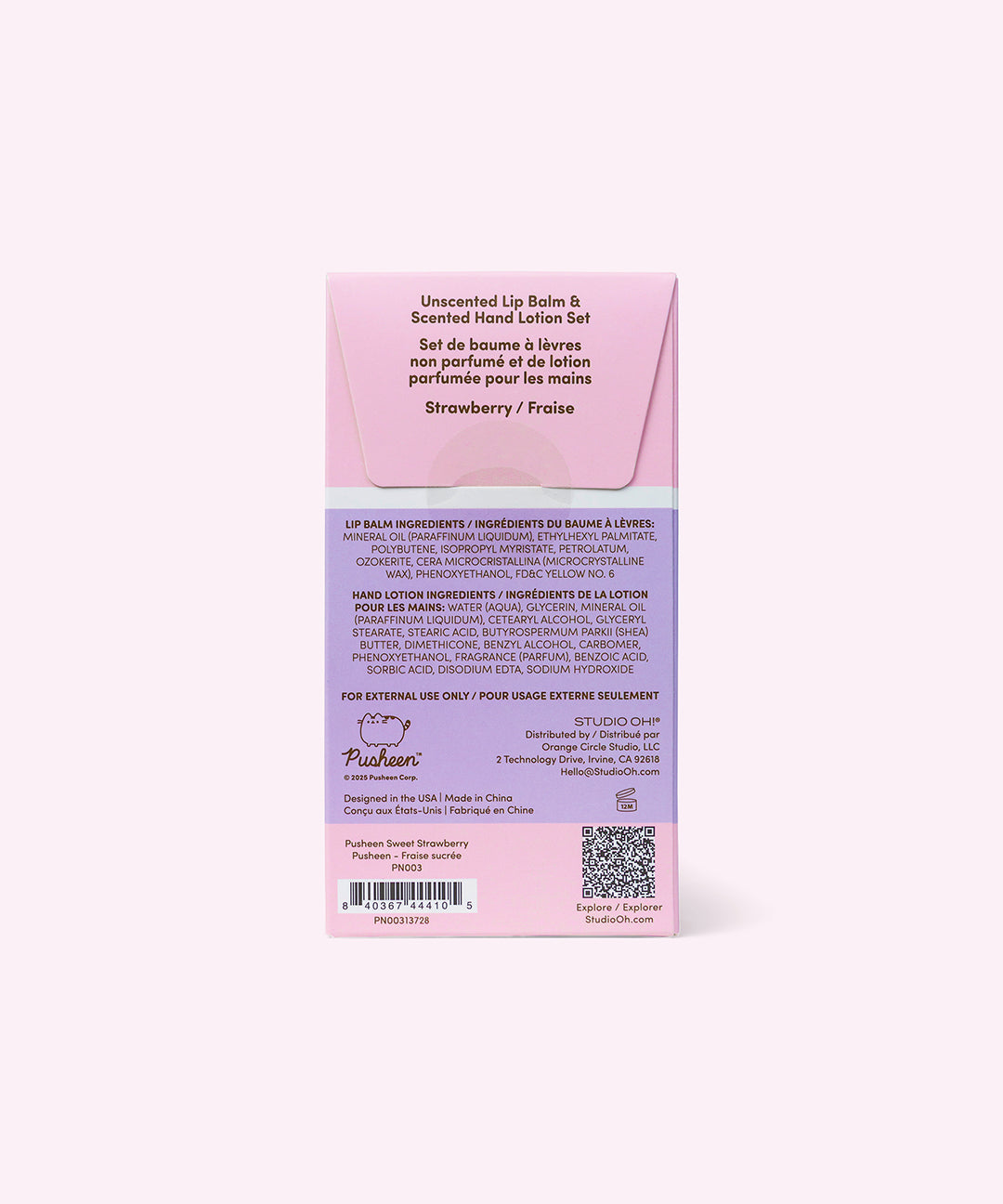 Pusheen Strawberry Lip Balm & Hand Lotion Set – Pusheen Shop