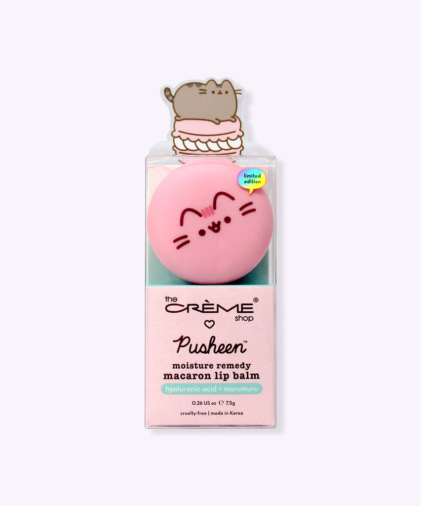 The Crème Shop x Pusheen Strawberry Macaron Lip Balm – Pusheen Shop
